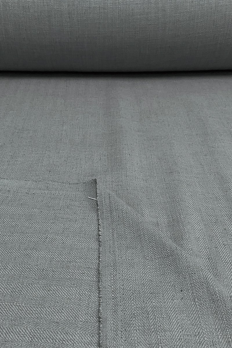 Tecido linho Chevron Fiji Cinza
